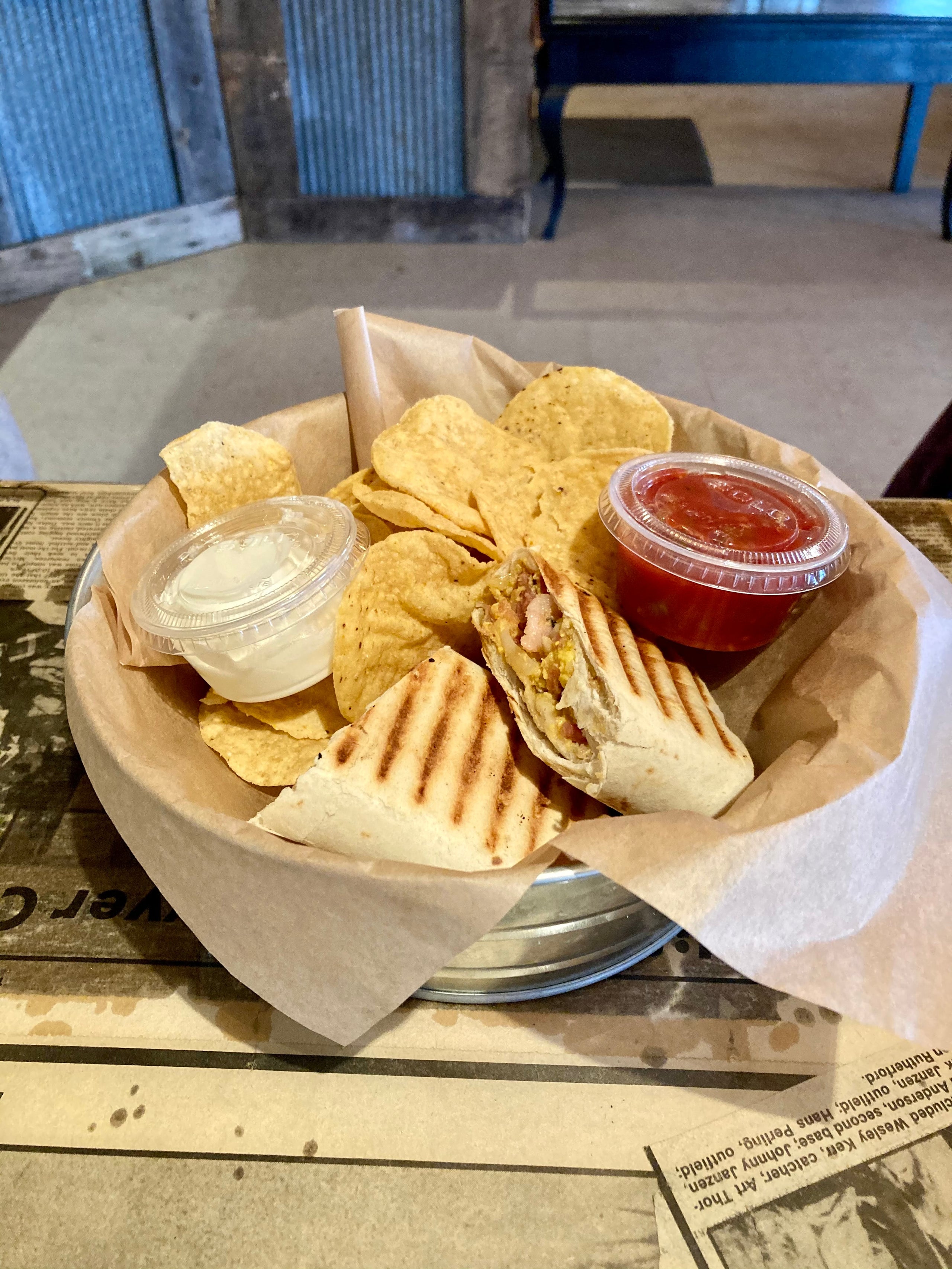 Panini Burrito | The Whistle Punk - Craft Beer and Coffee Bar